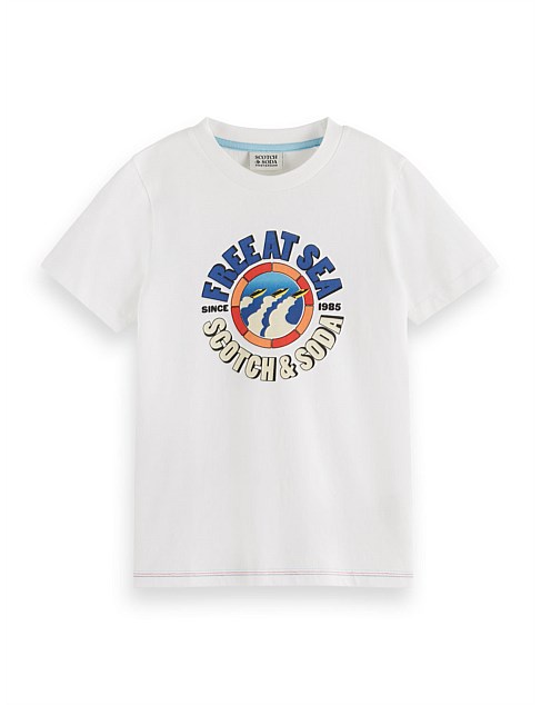 Scotch & Soda Relaxed-fit Artwork T-shirt | David Jones