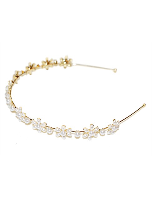 Hepburn & Co Pearl Flower Alice Band | David Jones