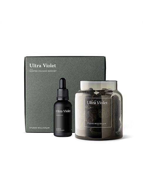 Studio Milligram Ultra Violet Sensory Scented Volcanic Rock Set | David ...