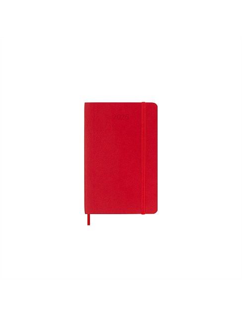 Moleskine 2025 12 Month Weekly Notebook Sc Diary Pocket Scarlet Red ...