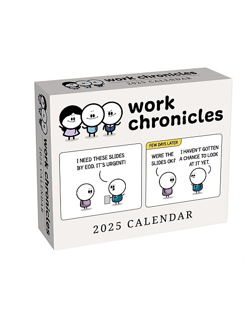 Browntrout Publishers Work Chronicles 2025 Day-to-day Boxed Calendar ...