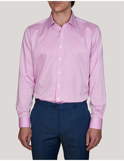 Abelard Ls Fresh Two Tone Herringbone Shirt | David Jones