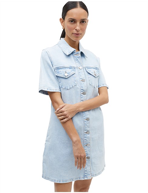 Seed Heritage Denim Mini Dress | David Jones