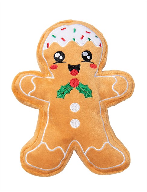 Fuzzyard Fred the Gingerbread Dog Toy | David Jones