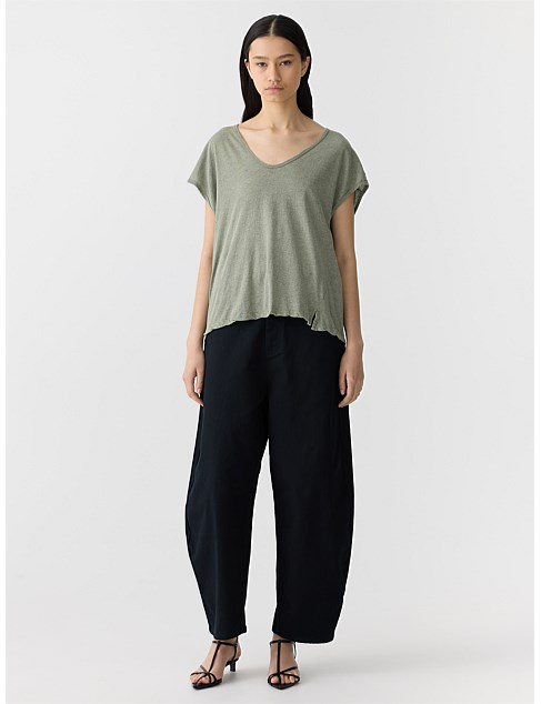 Bassike Fine Bind Scoop Neck Tank | David Jones