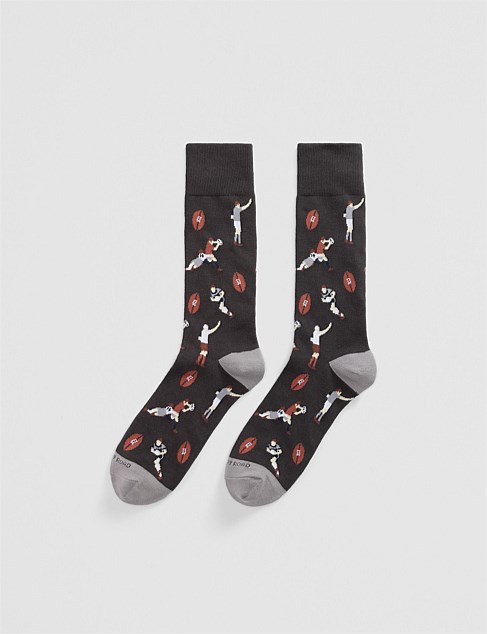 Country Road Australian Cotton Blend Rugby Sock | David Jones