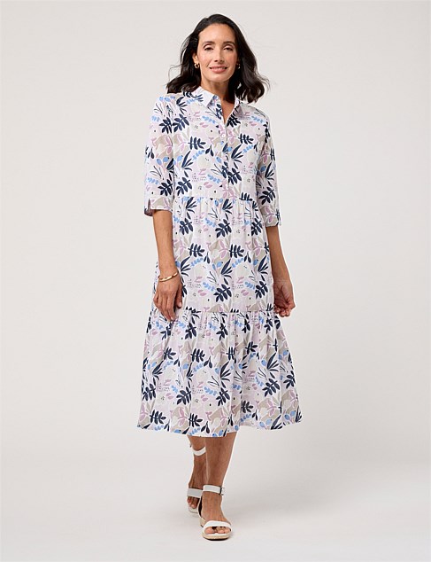 Black Pepper Leysa Elbow Sleeve Dress | David Jones