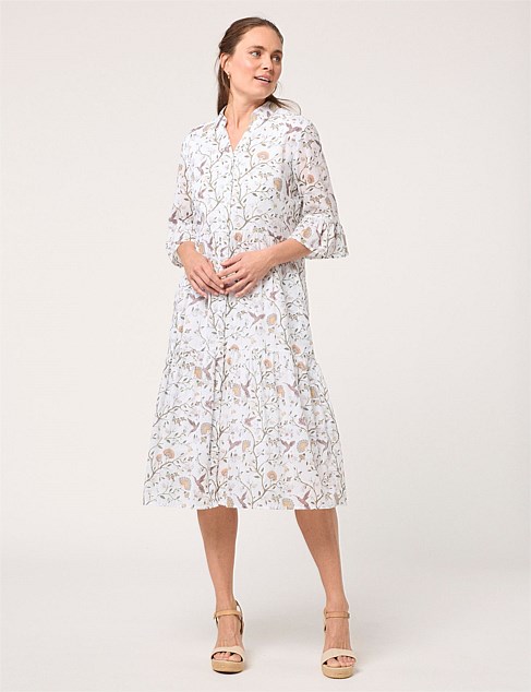 Black Pepper Wattle Tree Elbow Slv Dress | David Jones