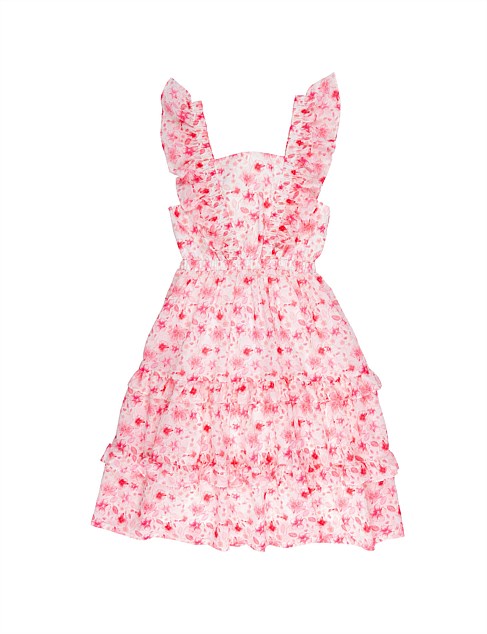 Saffron & Clover Printed Frill Dress | David Jones