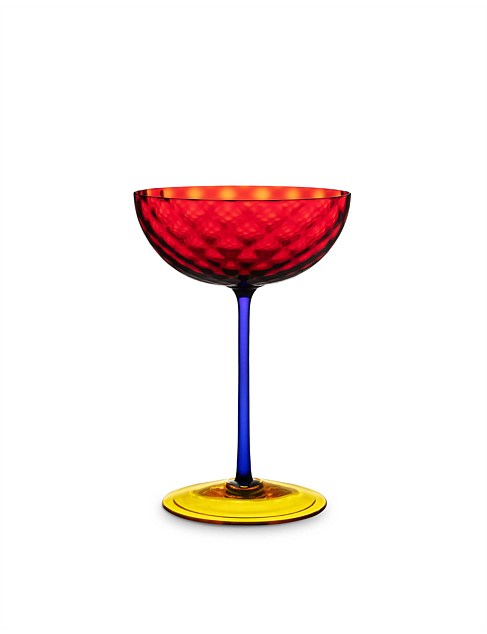 Dolce & Gabbana Carretto Champagne Glass Red | David Jones