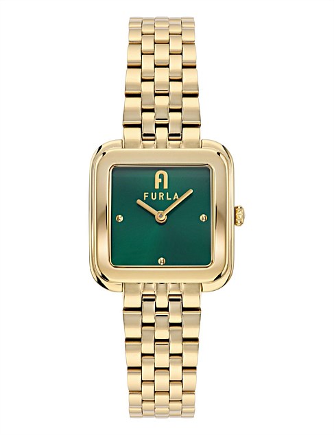 Furla Furla Diamante Green Dial Gold Bracelet Watch | David Jones