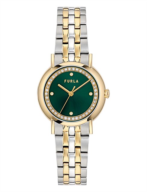 Furla Furla Easy Shape Green Dial Two Tone Bracelet Watch | David Jones