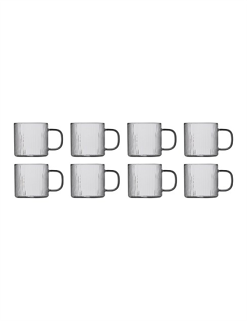 Ecology Infuse Borasilicate Espresso Cups 120ml Set Of 8 | David Jones