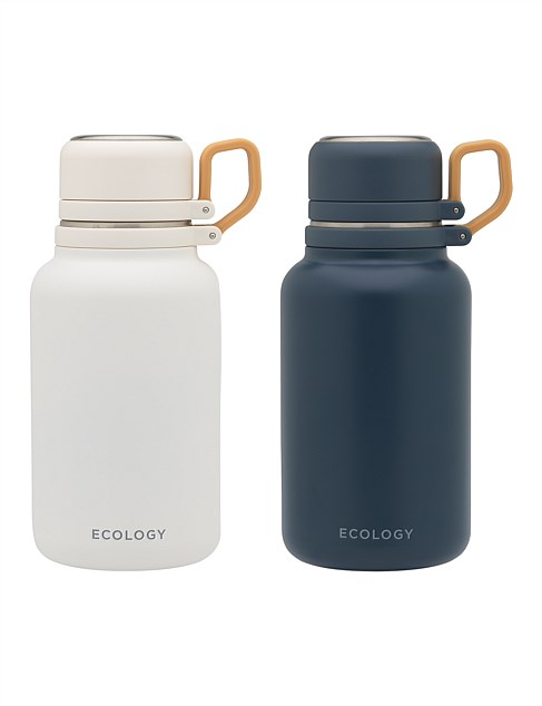 Ecology Esse Water Bottle 1l Steel and Stone Set Of 2 | David Jones