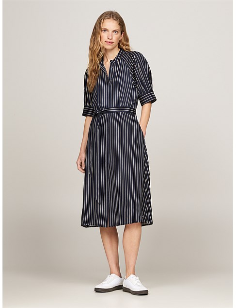 Tommy Hilfiger Rope Stripe Relaxed Midi Shirt Dress | David Jones