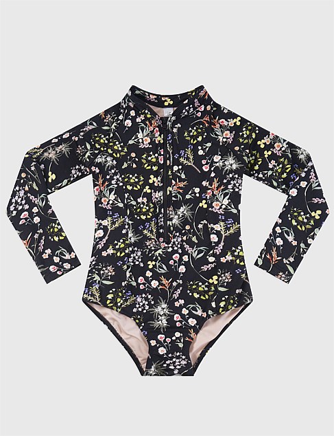 Aqua Blu Dandelion Long Sleeve One Piece | David Jones