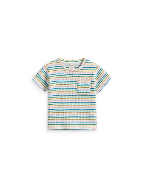 Seed Heritage Stripe Waffle Tee | David Jones