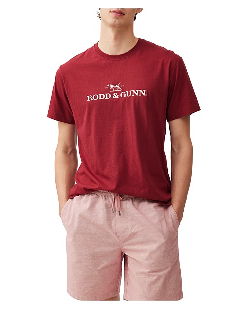 Rodd & Gunn Logo T-shirt-burnt Red | David Jones