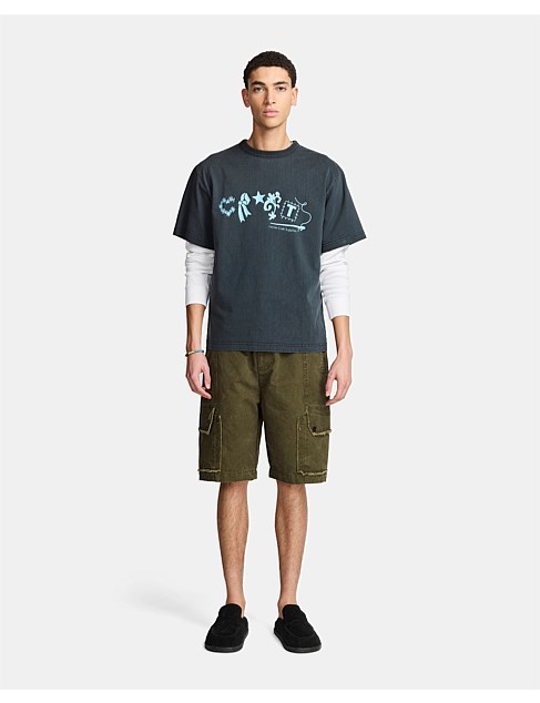 Larriet Frayed Cargo Short | David Jones