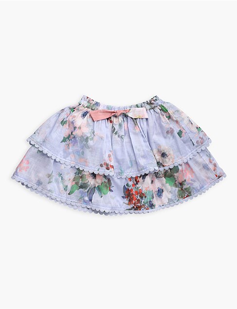 Zimmermann Everley Tiered Skirt (2yrs -12 Yrs) | David Jones