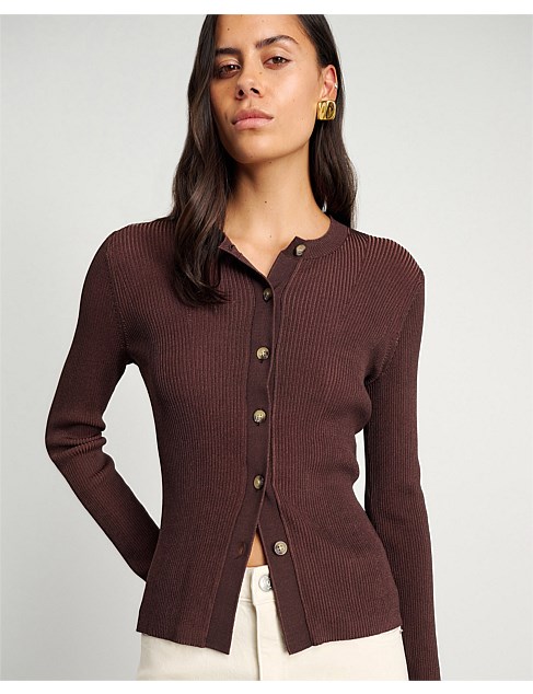 Jag Alora Knit Long Sleeve Cardigan | David Jones