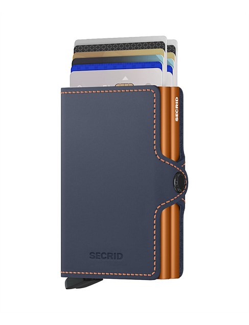 Secrid Secrid Twinwallet Matte Night Blue-orange | David Jones
