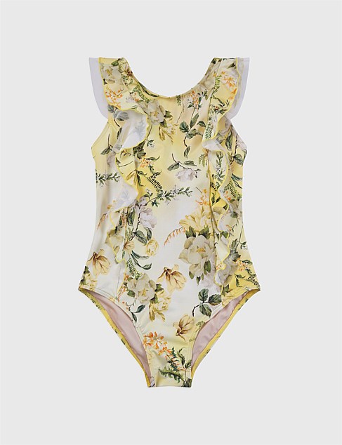 Aqua Blu Holly Frill One Piece | David Jones