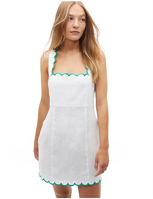 Seed Heritage Scallop Mini Dress | David Jones