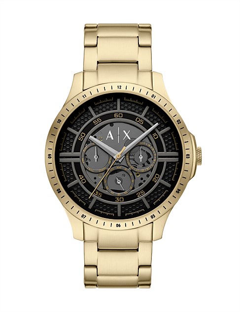 Armani Exchange Gold Tone Chronograph Watch | David Jones
