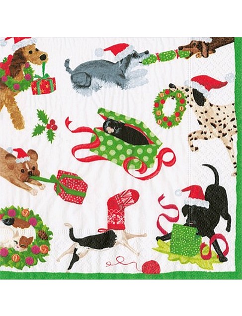 Caspari Masaki Ryo-christmas Mischief Lunch Napkins | David Jones