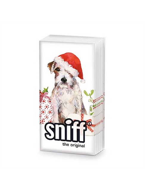 Paper Products Christmas Pup Pocket Tissues | David Jones