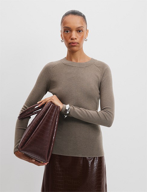 Country Road Wool Silk Ls Knit | David Jones