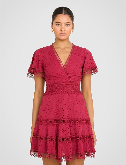 Pilgrim Winnie Wrap Front Mini Dress | David Jones