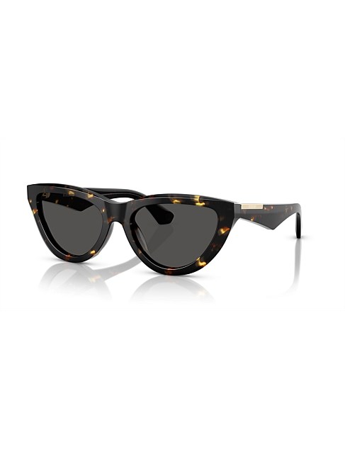 Burberry Cat Eye Yellow Havana Dark Grey Sunglasses | David Jones