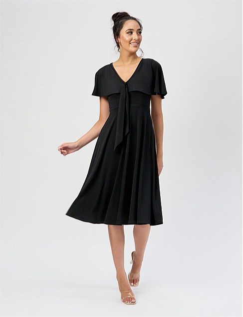 Leona Edmiston Lisa Sailor Cape Cocktail Dress | David Jones