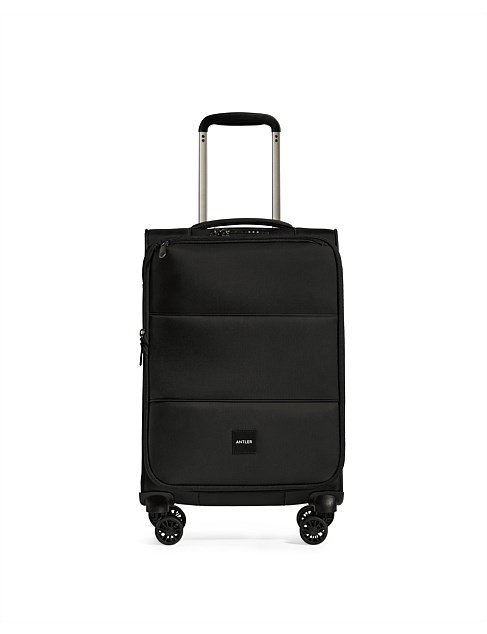 Antler Soft Stripe 55cm B1 Exp Suitcase Black | David Jones