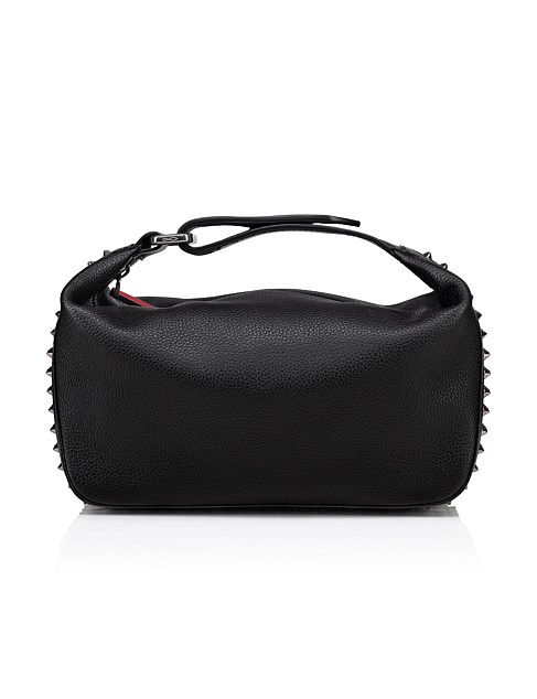 Christian Louboutin Funky Dopp Pouch Calf Empire/spikes Black/gun Metal ...