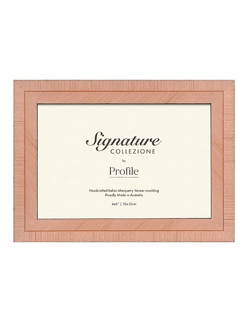 Profile Signature Italian Veneer Photo Frame -Giardino Rosa 4x6in ...