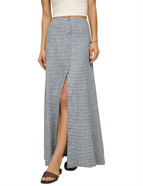 Reformation Andi Low Rise Maxi Skirt | David Jones