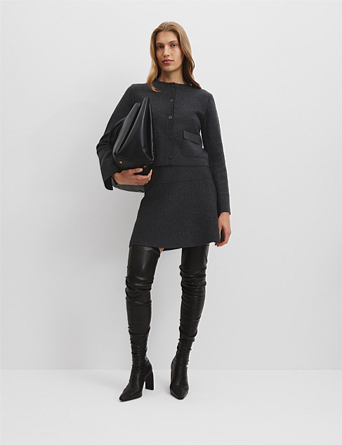 Country Road Compact Wool Knit Jacket | David Jones