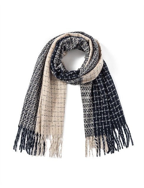 Gregory Ladner Tweed Look Scarf | David Jones