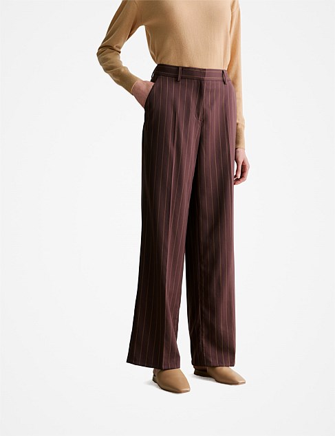 Trenery Stretch Wool Pinstripe Pant | David Jones