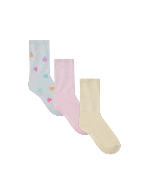 Skims Sport Crew Sock 3 Pack | David Jones