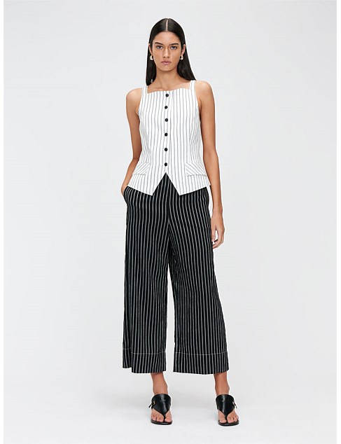 Veronika Maine Soft Pinstripe Vest | David Jones