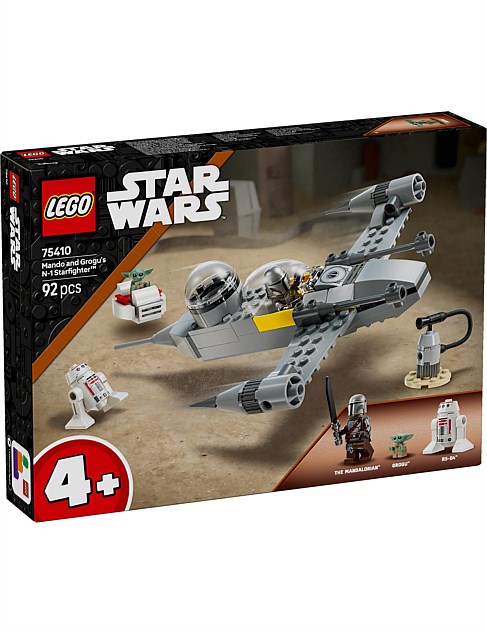 Lego Lego Star Wars Mando and Grogus N 1 Starfighter 75410 | David Jones