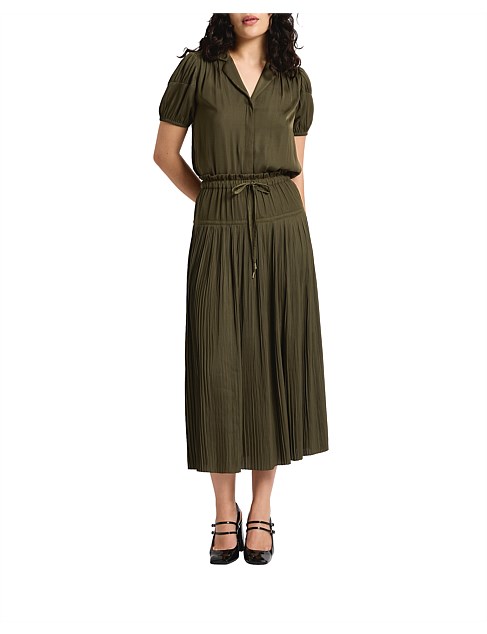 Marcs Women Karu Pleated Midi Skirt | David Jones