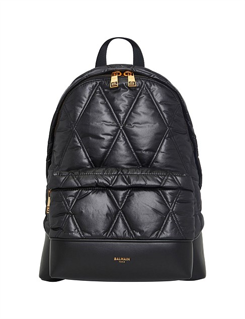Balmain Quilted Nylon Backpack | David Jones