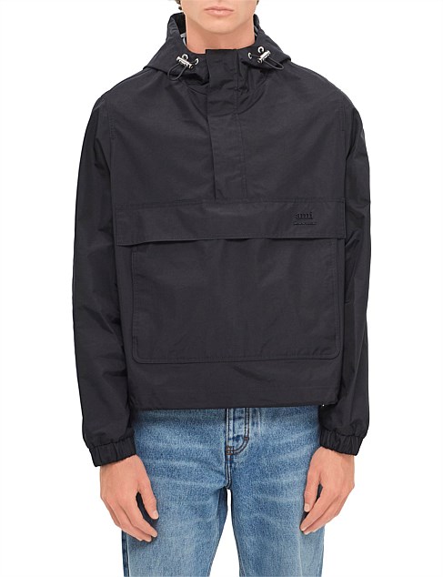 Ami Hooded Windbreaker With Adjustable Drawstring | David Jones