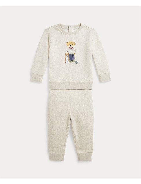 Polo Ralph Lauren Kids Bear Fleece Sweatshirt & Pant Set (3-24 Months ...