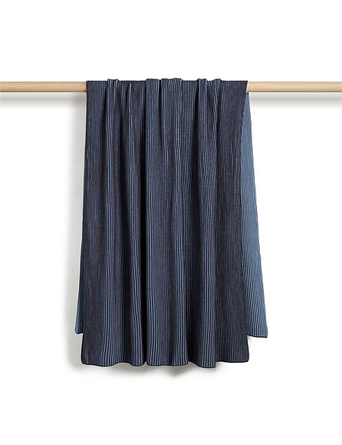 Fine-day Plated Knit Throw | David Jones